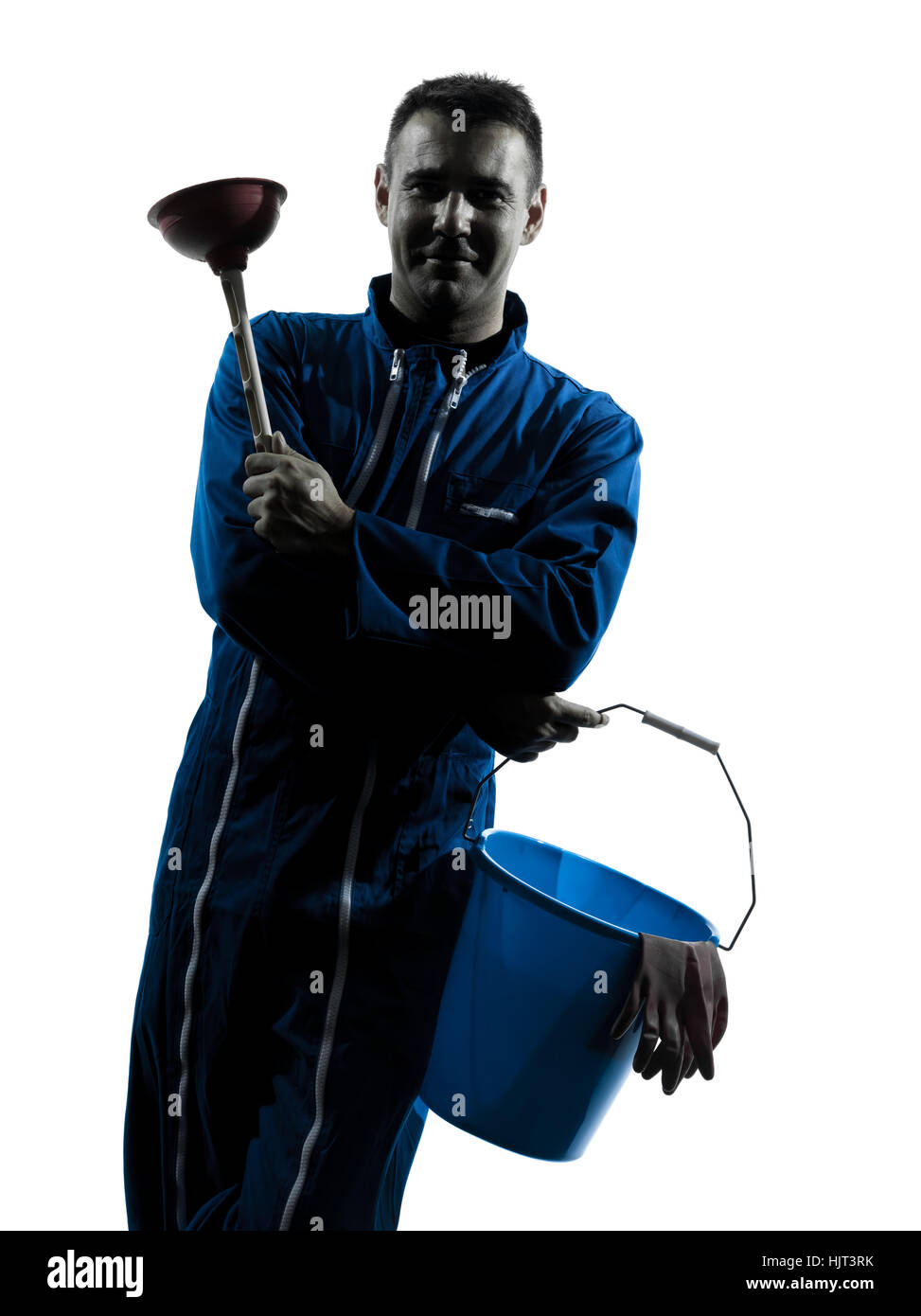 Janitor in working Cut Out Stock Images & Pictures - Alamy
