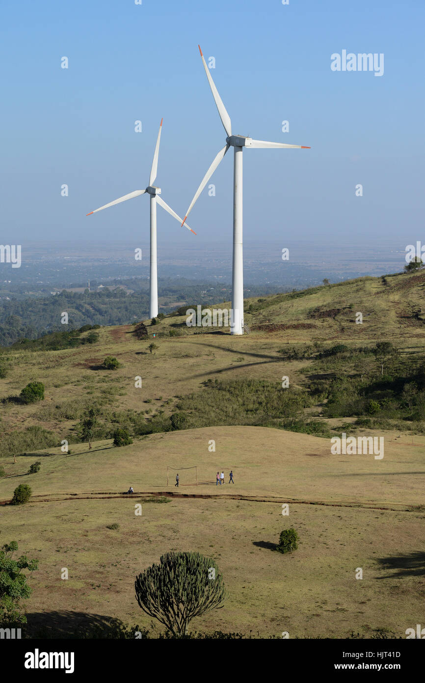 KENYA, Nairobi, Ngong Hills, 25,5 MW Wind Power Station with Vestas and ...
