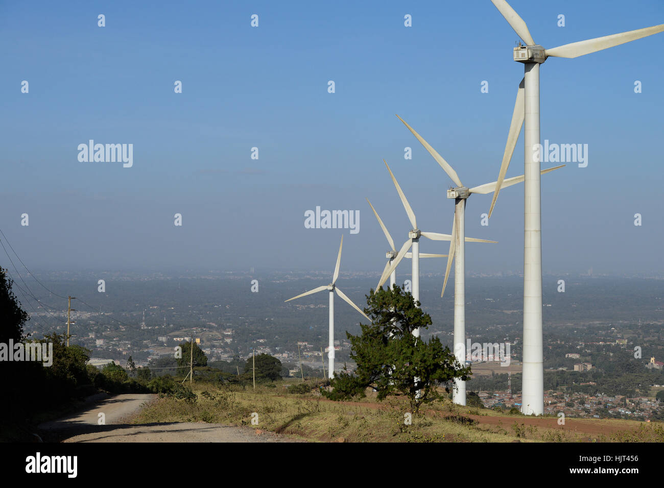 KENYA, Nairobi, Ngong Hills, 25,5 MW Wind Power Station with Vestas and ...