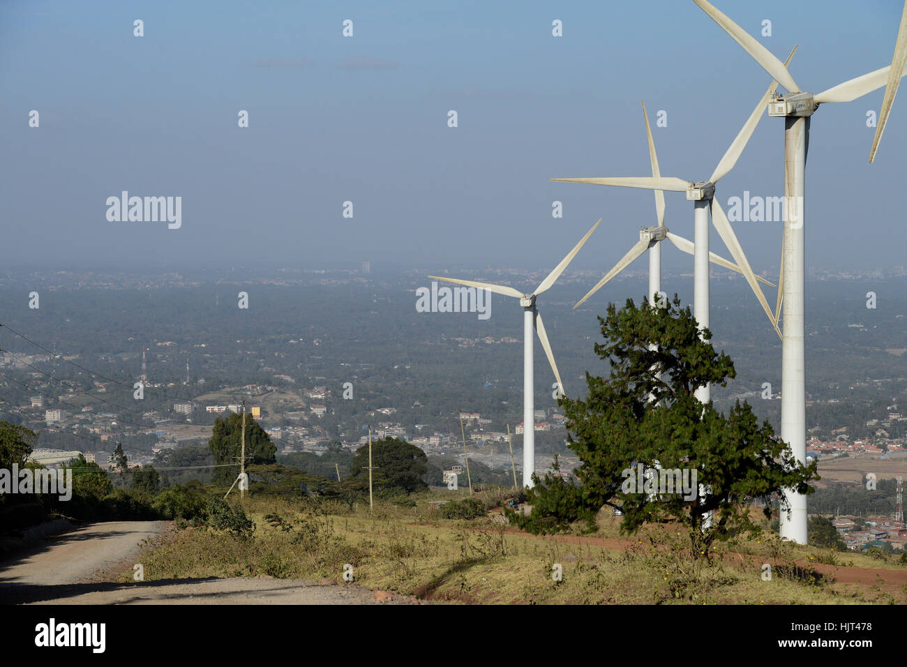 KENYA, Nairobi, Ngong Hills, 25,5 MW Wind Power Station with Vestas and ...