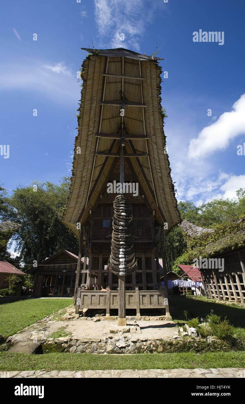 house, building, detail, culture, asia, indonesia, traditional, bamboo ...