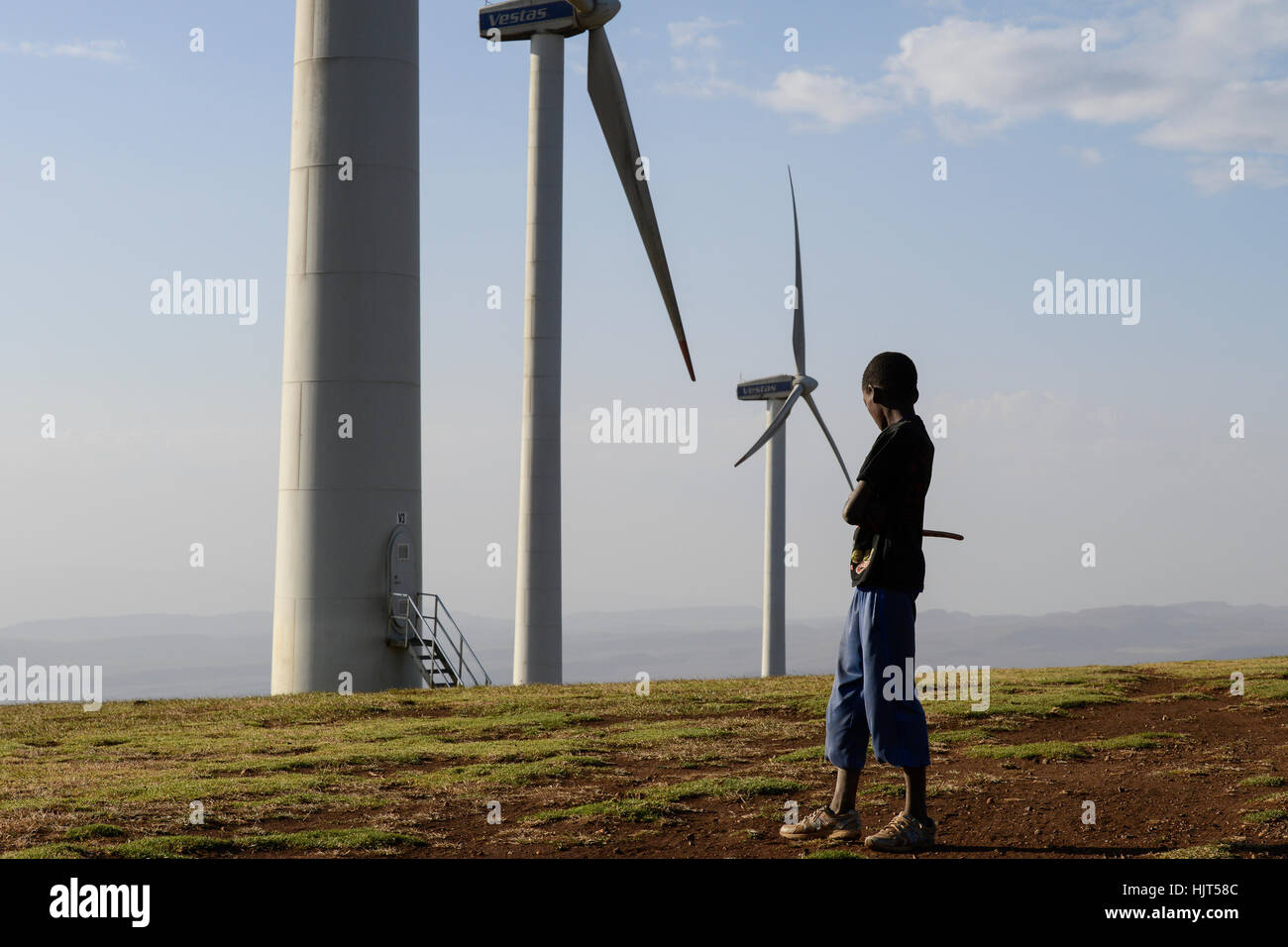 KENYA, Nairobi, Ngong Hills, 25,5 MW Wind Power Station with Vestas ...