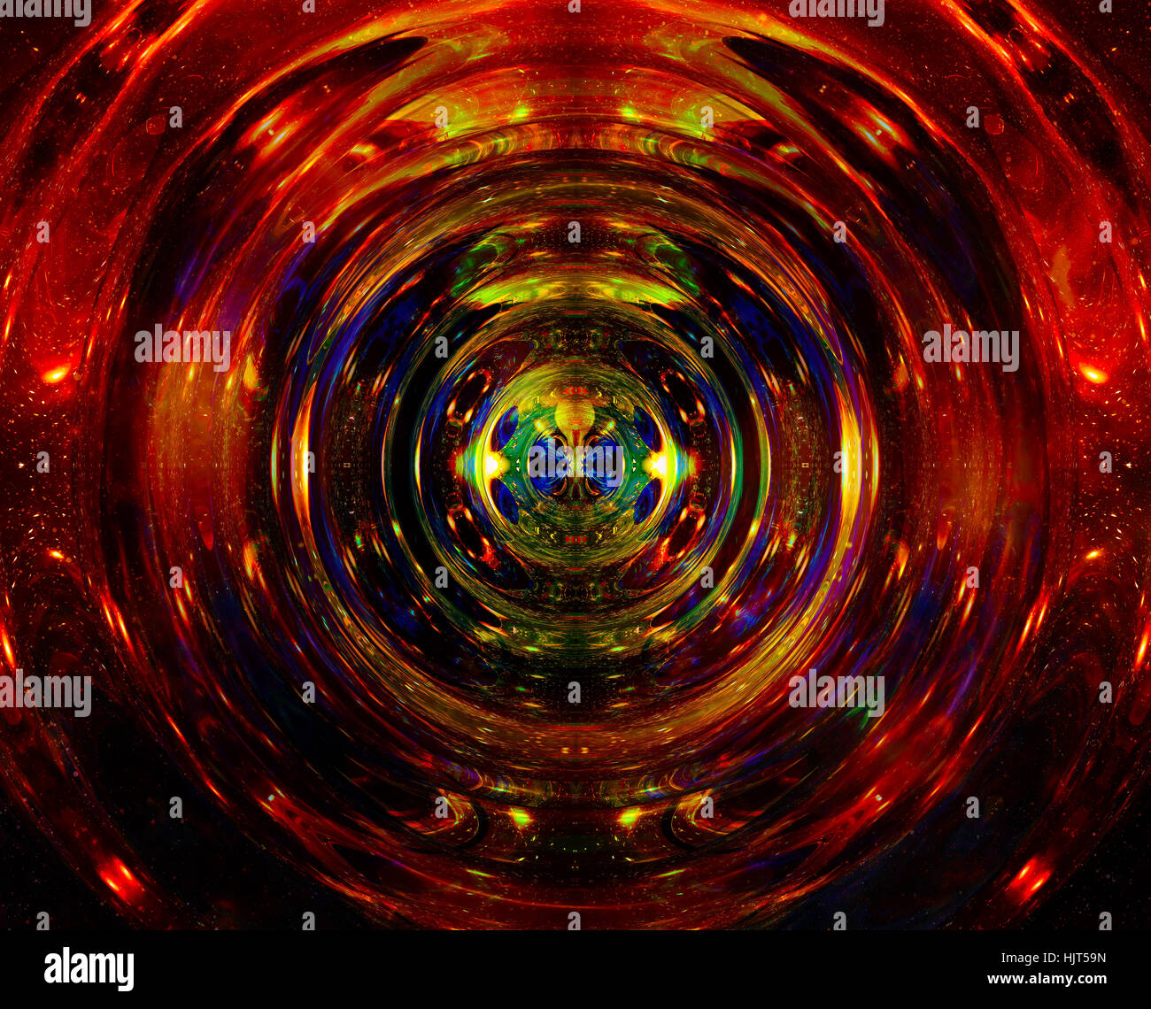 graphic concept of music in space, cosmic sound waves, computer design ...