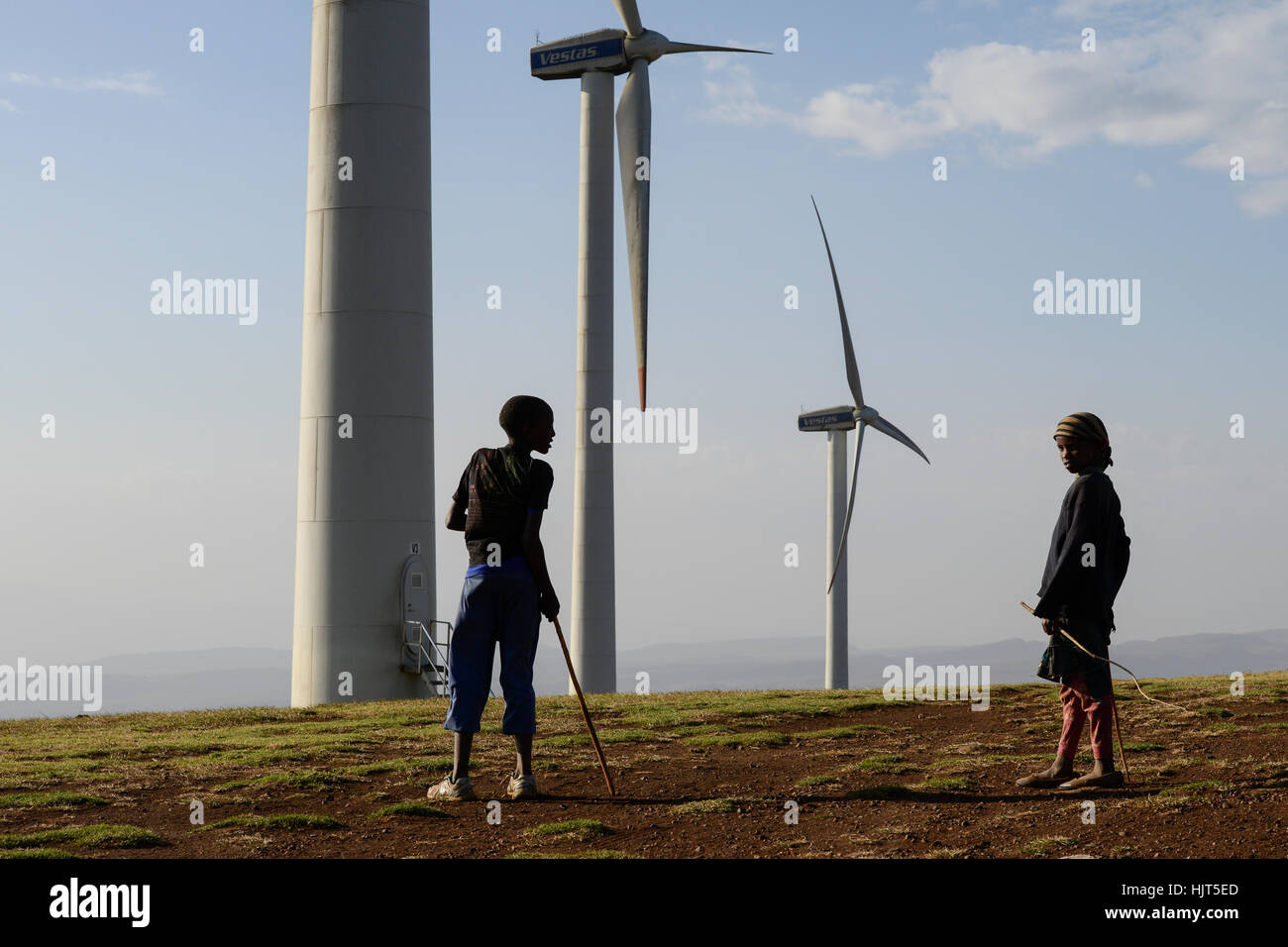 KENYA, Nairobi, Ngong Hills, 25,5 MW Wind Power Station with Vestas ...