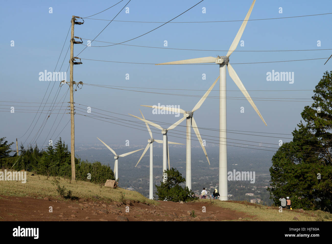 KENYA, Nairobi, Ngong Hills, 25,5 MW Wind Power Station with Vestas and ...