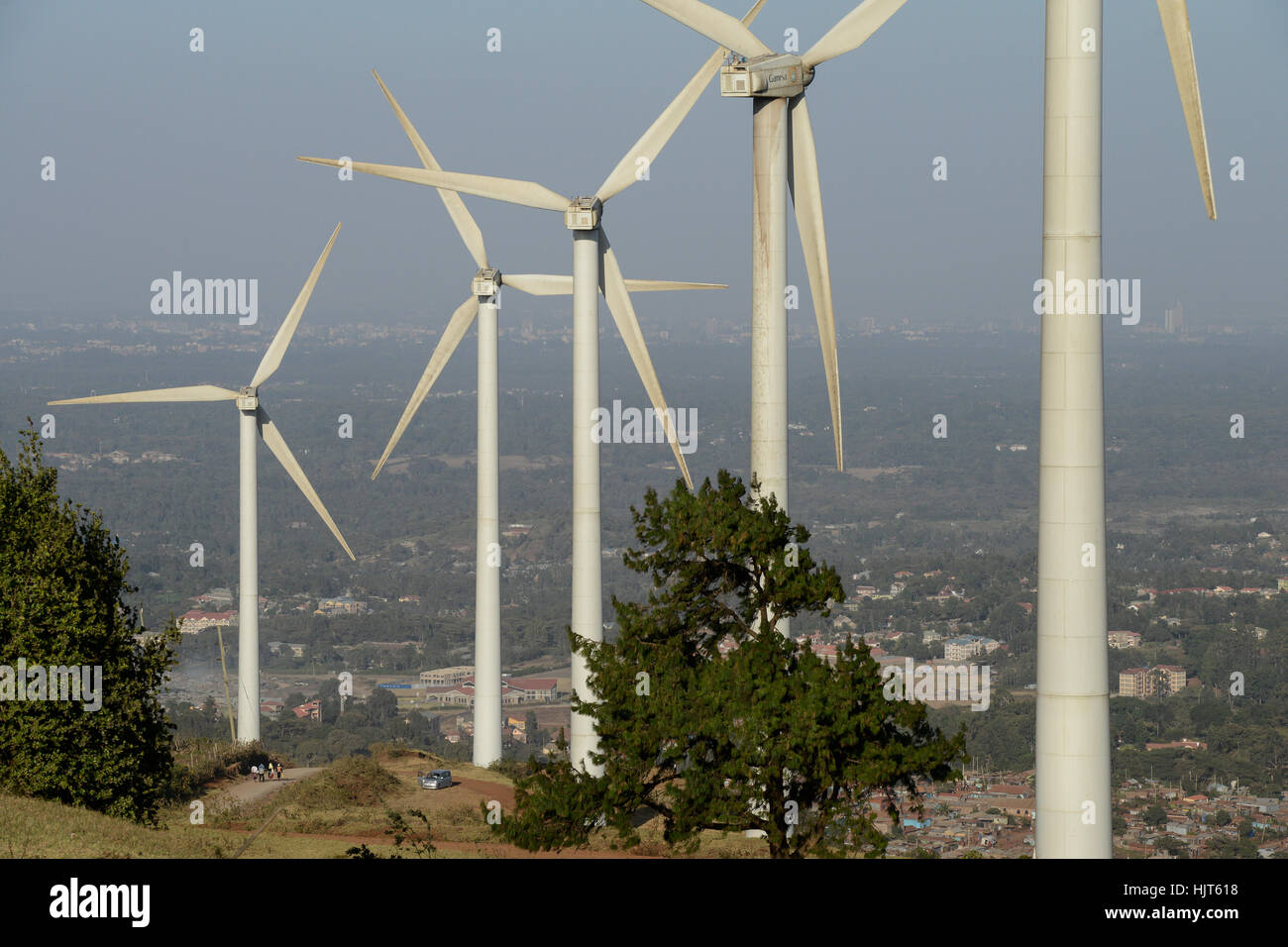 KENYA, Nairobi, Ngong Hills, 25,5 MW Wind Power Station with Vestas and ...