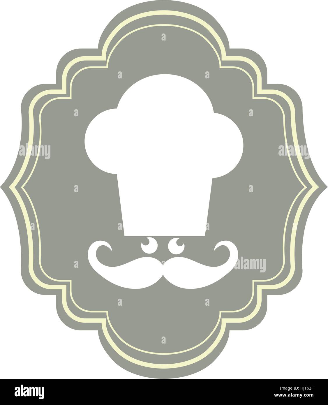 chef hat restaurant emblem vector illustration design Stock Vector ...