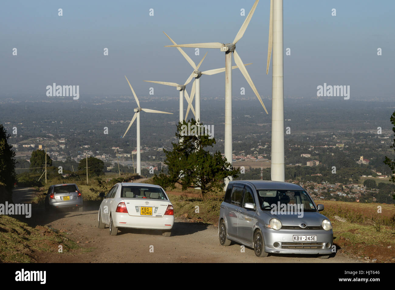KENYA, Nairobi, Ngong Hills, 25,5 MW Wind Power Station with Vestas and ...