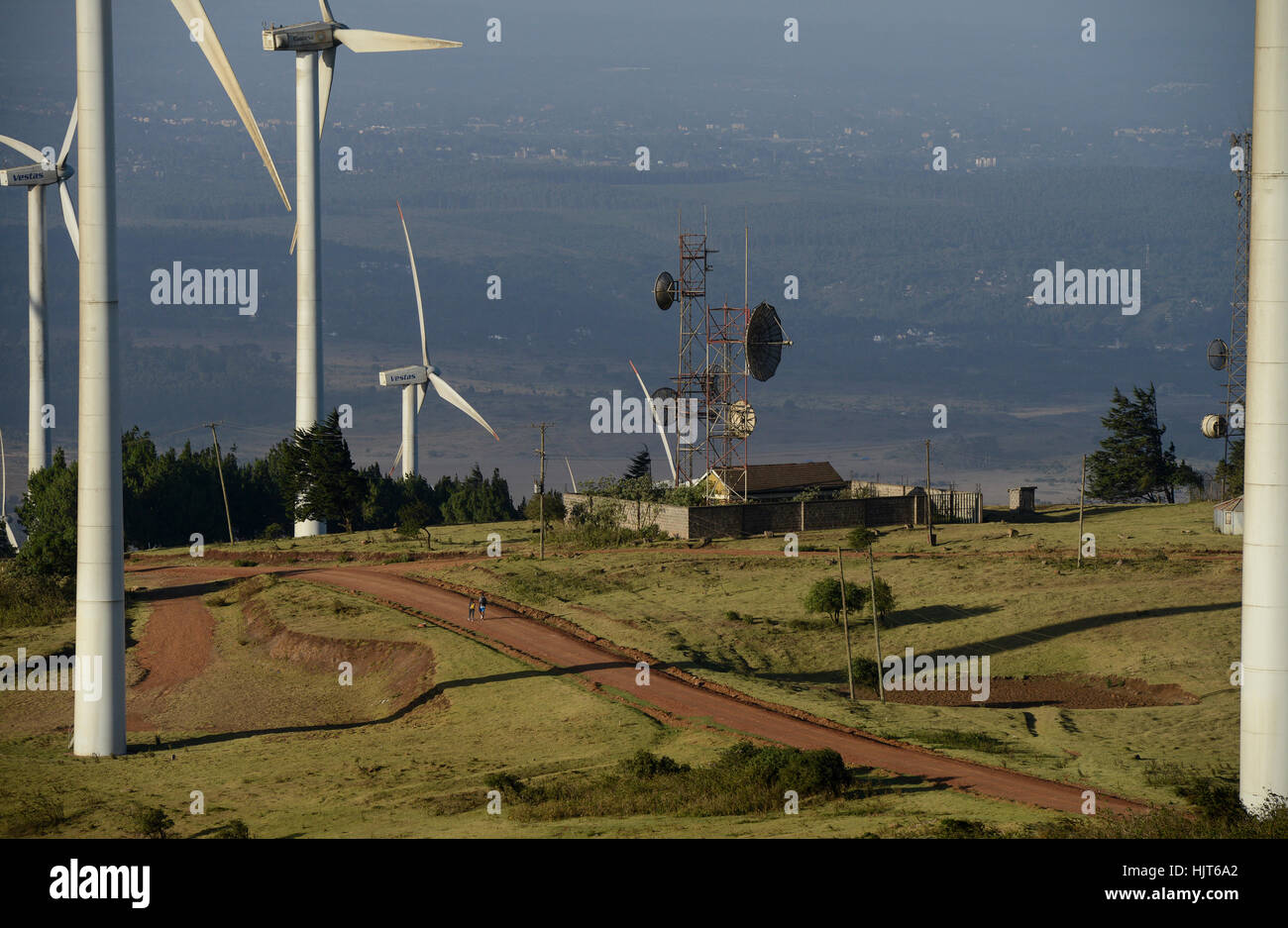 KENYA, Nairobi, Ngong Hills, 25,5 MW Wind Power Station with Vestas and ...