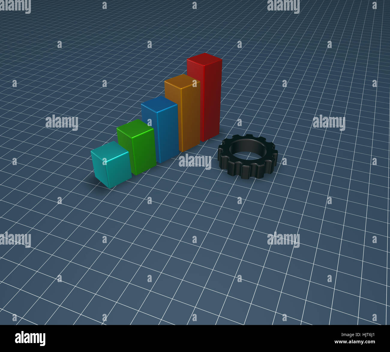 wheel, cogwheel, growth, diagram, bar chart, nascency, development ...