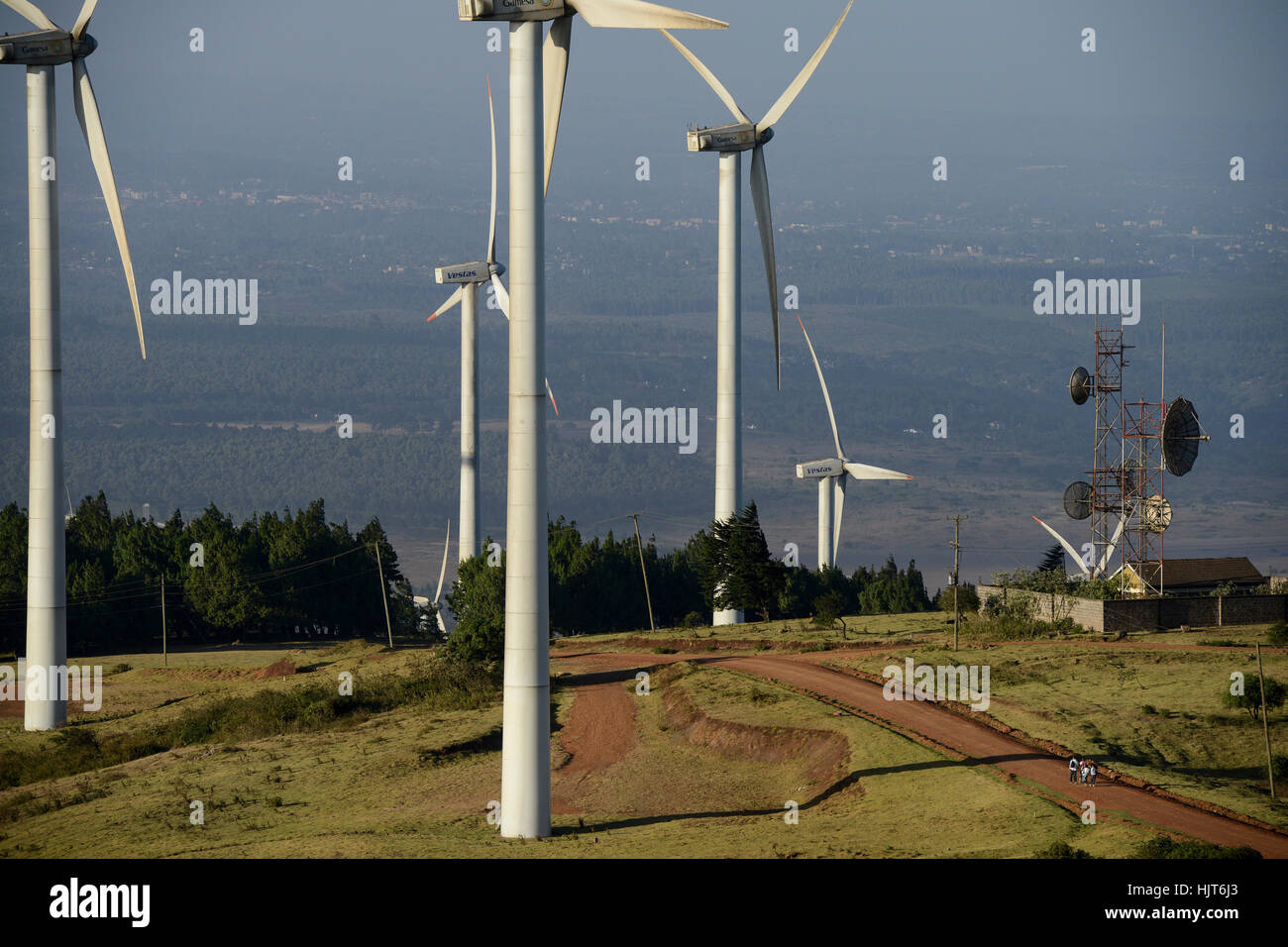 KENYA, Nairobi, Ngong Hills, 25,5 MW Wind Power Station with Vestas and ...
