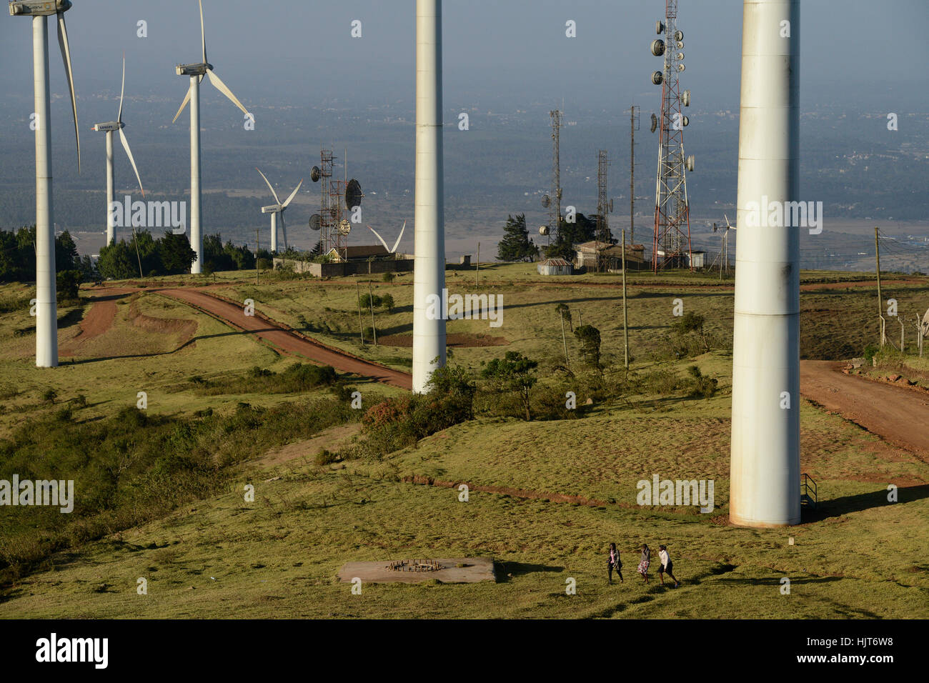 KENYA, Nairobi, Ngong Hills, 25,5 MW Wind Power Station with Vestas and ...