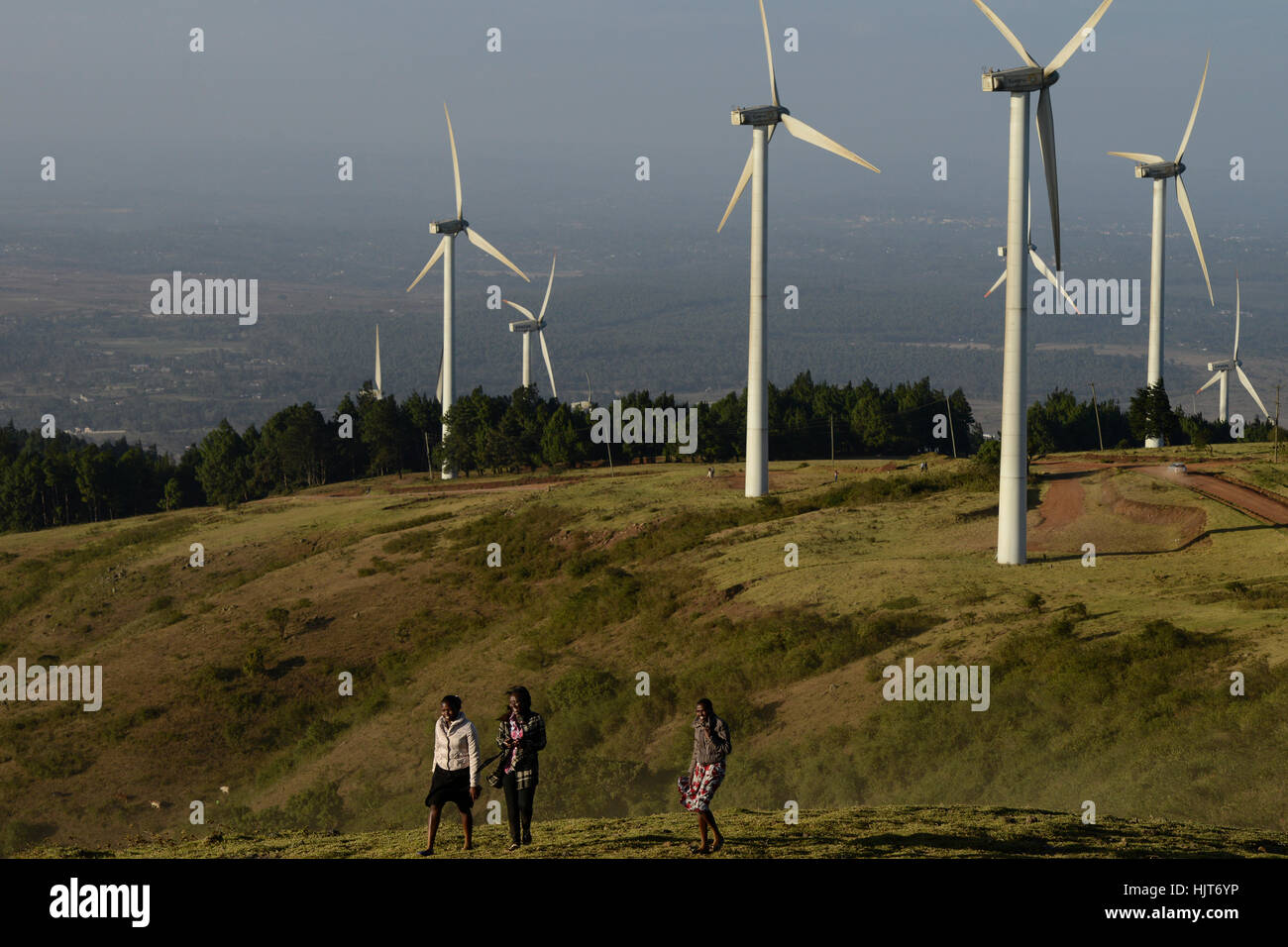 KENYA, Nairobi, Ngong Hills, 25,5 MW Wind Power Station with Vestas and ...