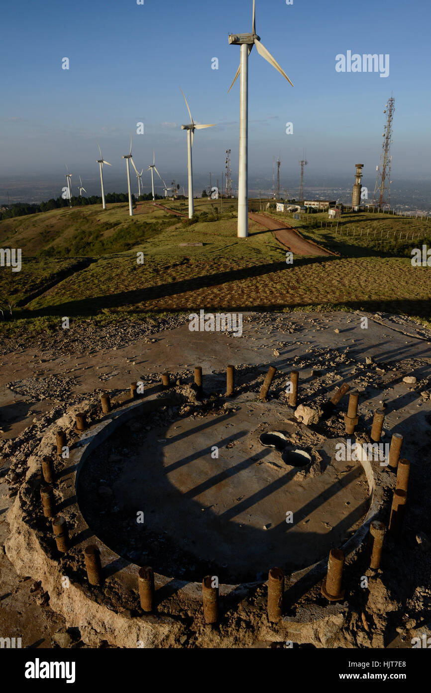 KENYA, Nairobi, Ngong Hills, 25,5 MW Wind Power Station with Vestas and ...