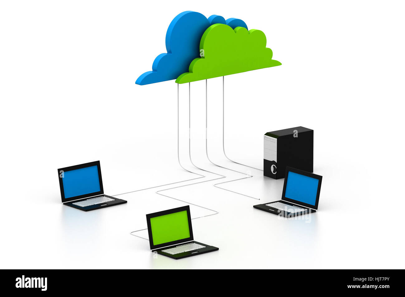 Cloud computing devices Stock Photo - Alamy