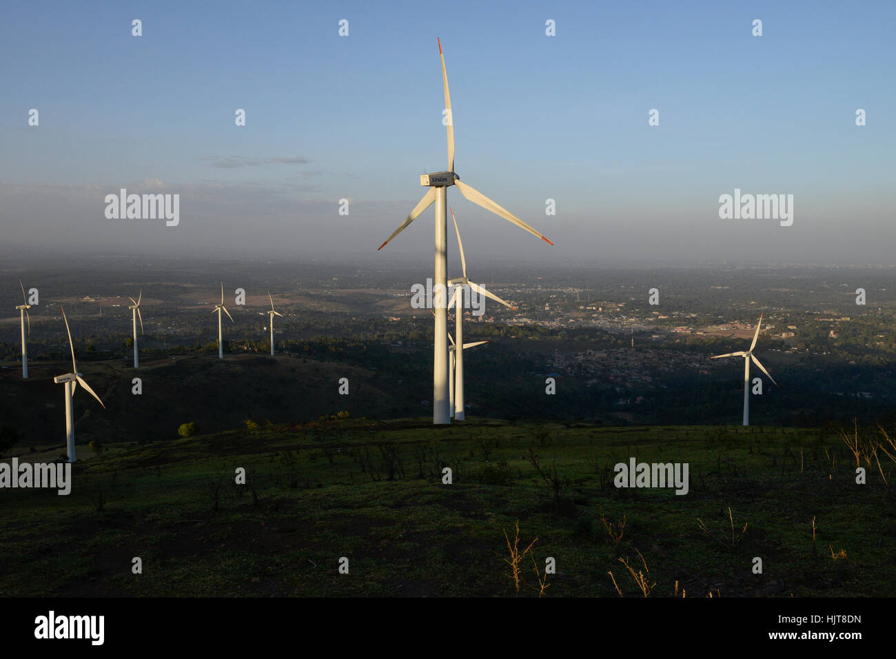 KENYA, Nairobi, Ngong Hills, 25,5 MW Wind Power Station with Vestas and ...