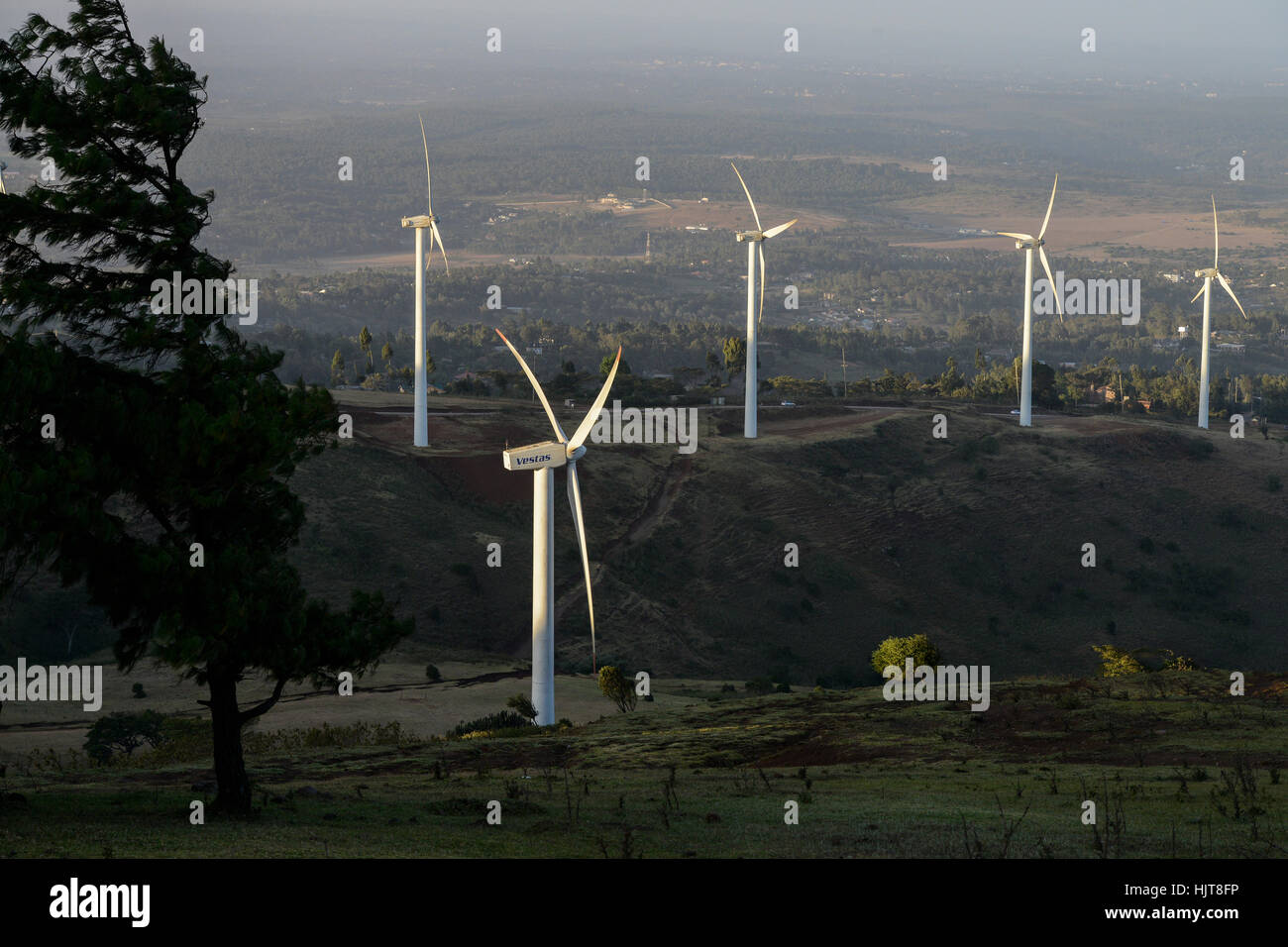 KENYA, Nairobi, Ngong Hills, 25,5 MW Wind Power Station with Vestas and ...