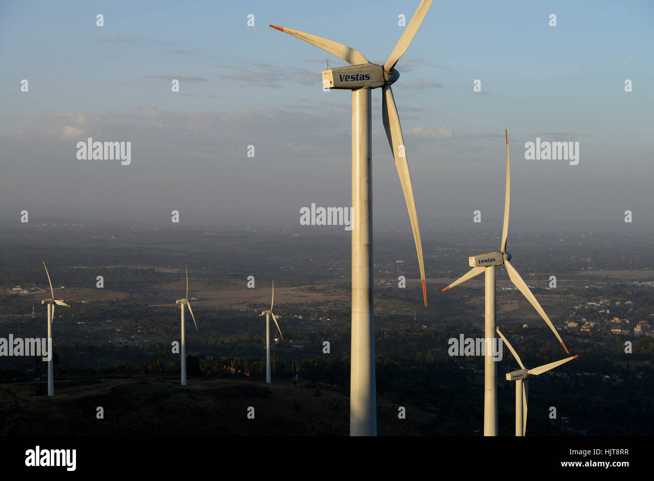 KENYA, Nairobi, Ngong Hills, 25,5 MW Wind Power Station with Vestas and ...