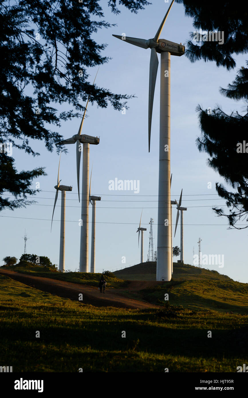 KENYA, Nairobi, Ngong Hills, 25,5 MW Wind Power Station with Vestas and ...