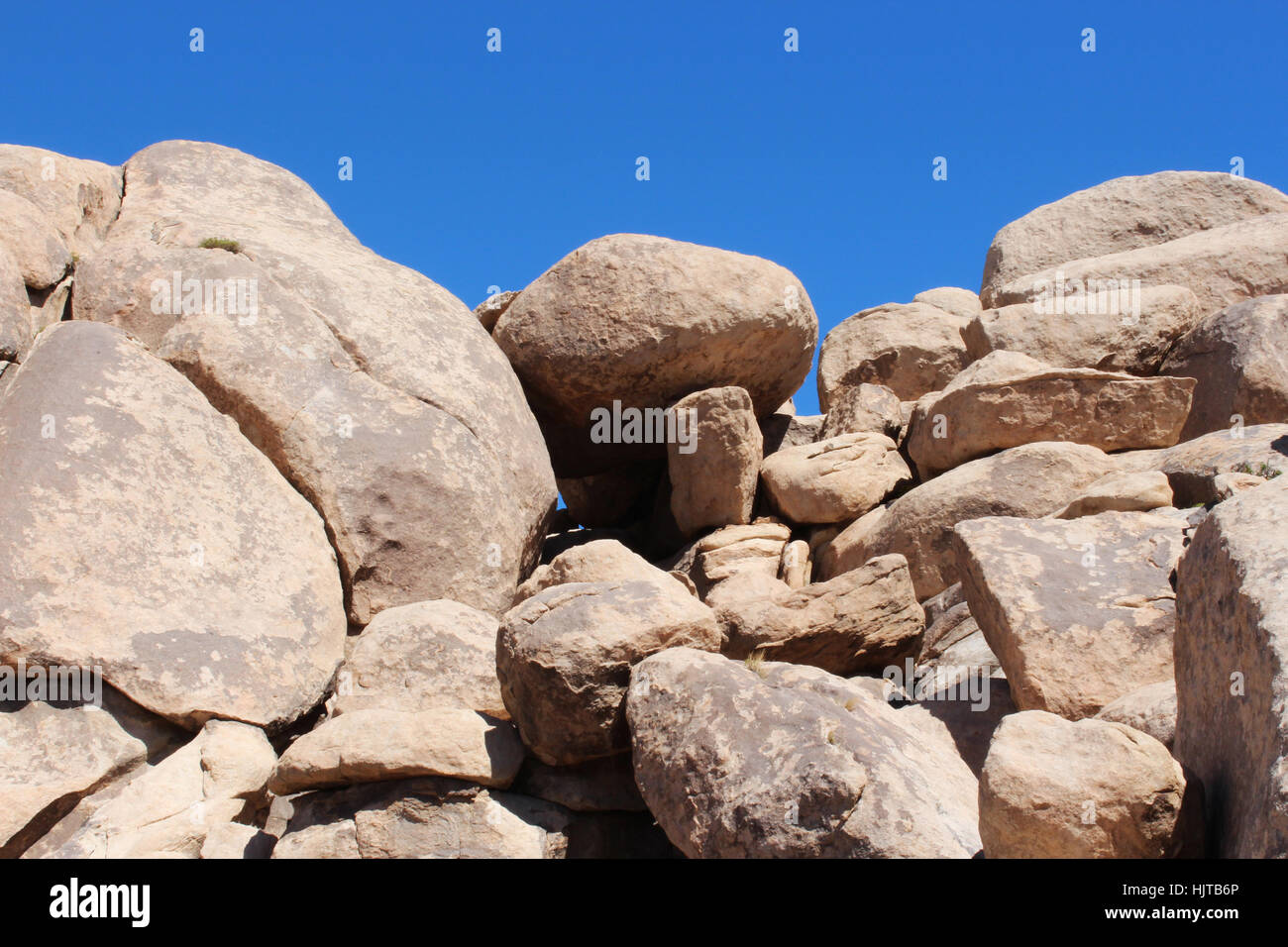 Large piles of boulders, in a unique rock formation on the Cap Rock ...