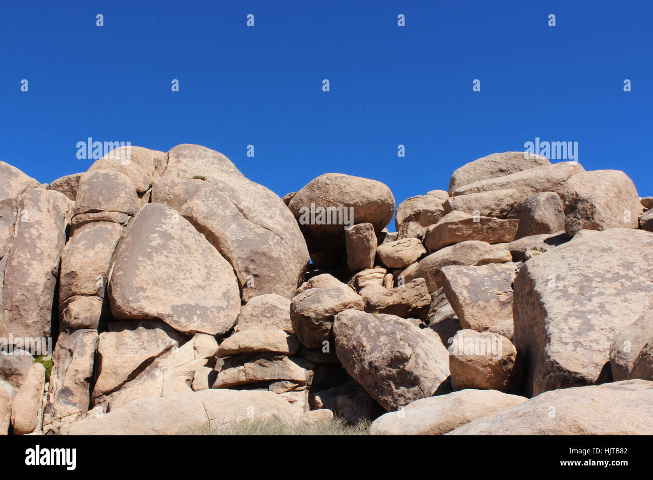 Large piles of boulders, in a unique rock formation on the Cap Rock ...