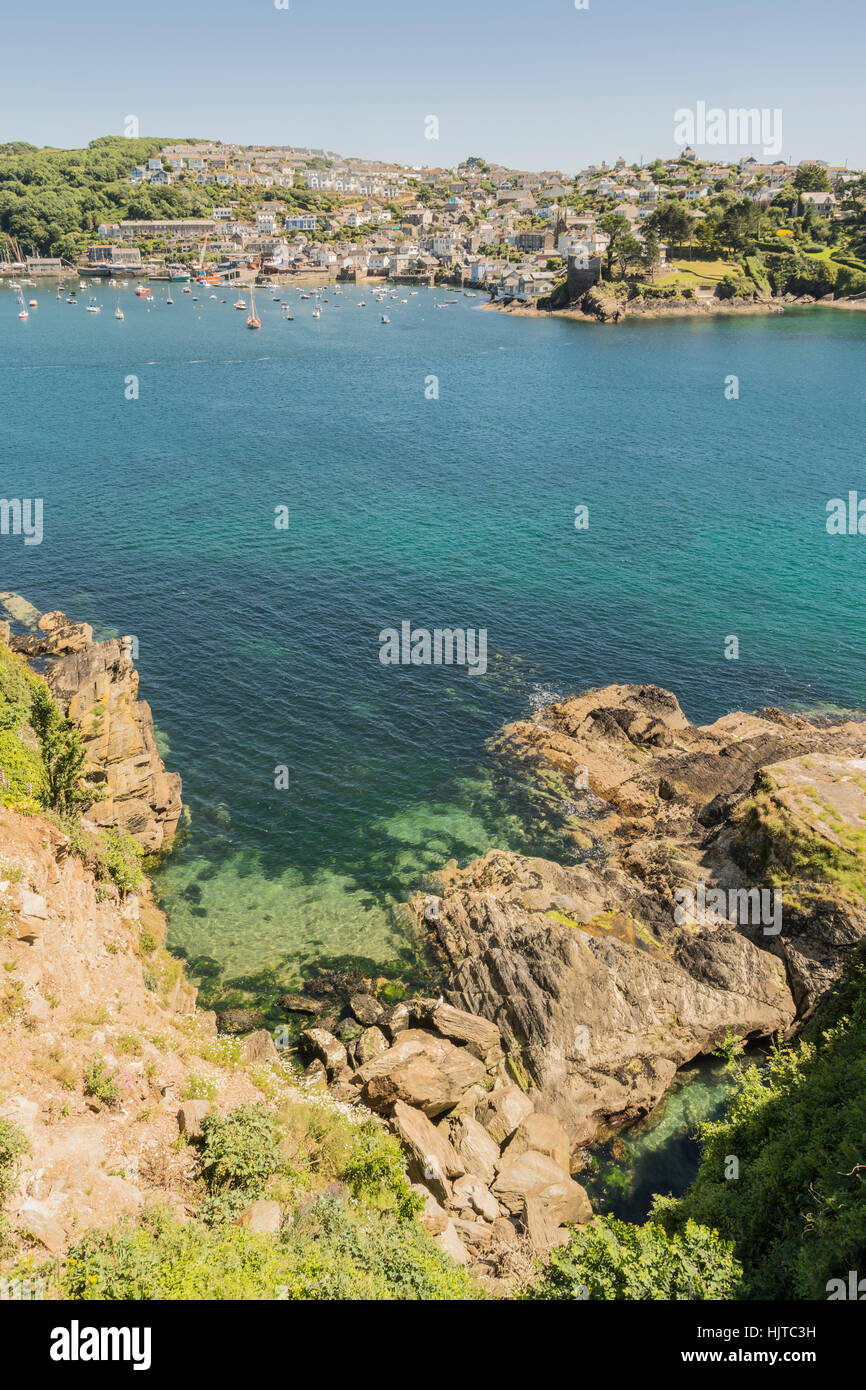 Polruan on the south coast of Cornwall, England Stock Photo - Alamy