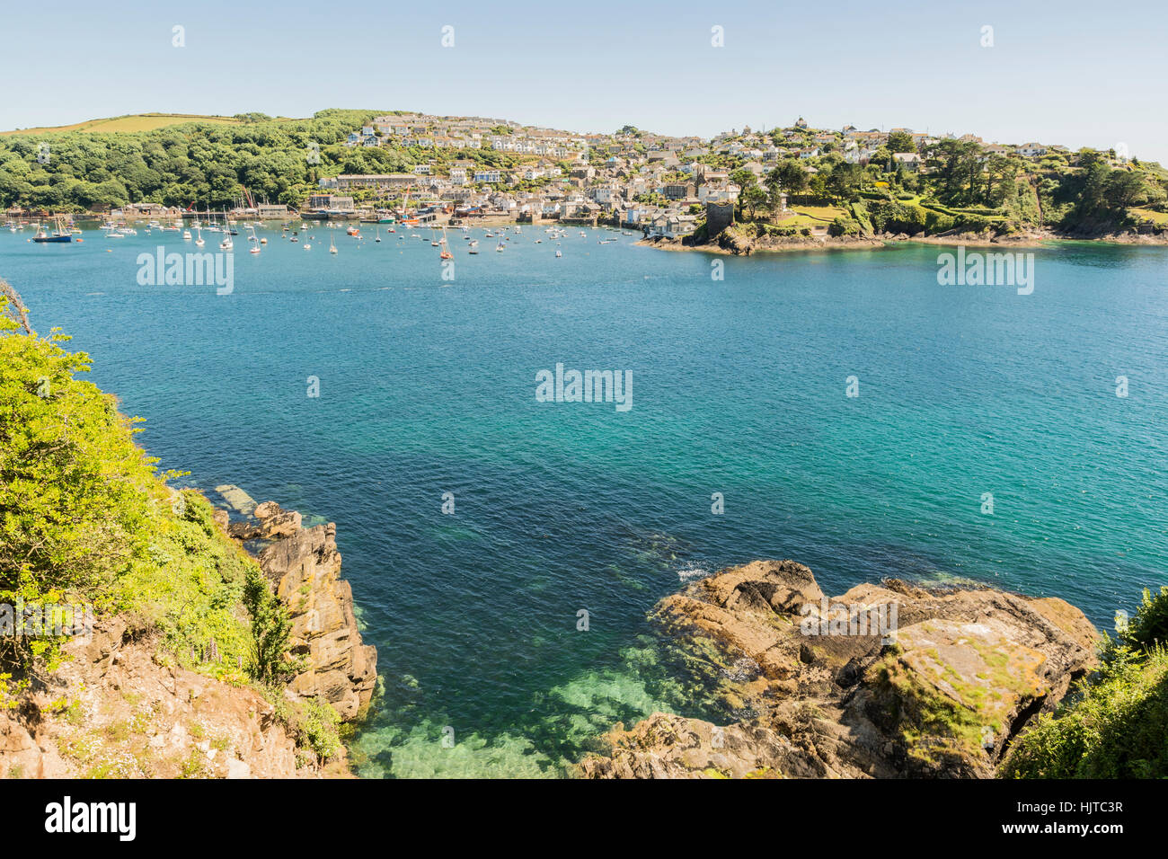 Polruan on the south coast of Cornwall, England Stock Photo - Alamy