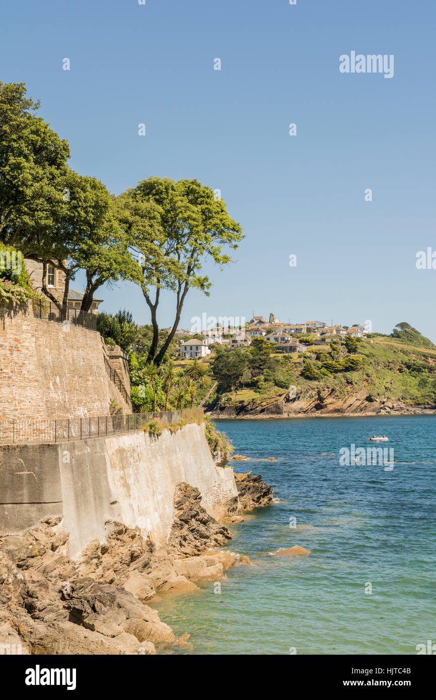 Looking out from Readymoney Cove to where the River Fowey meets the ...
