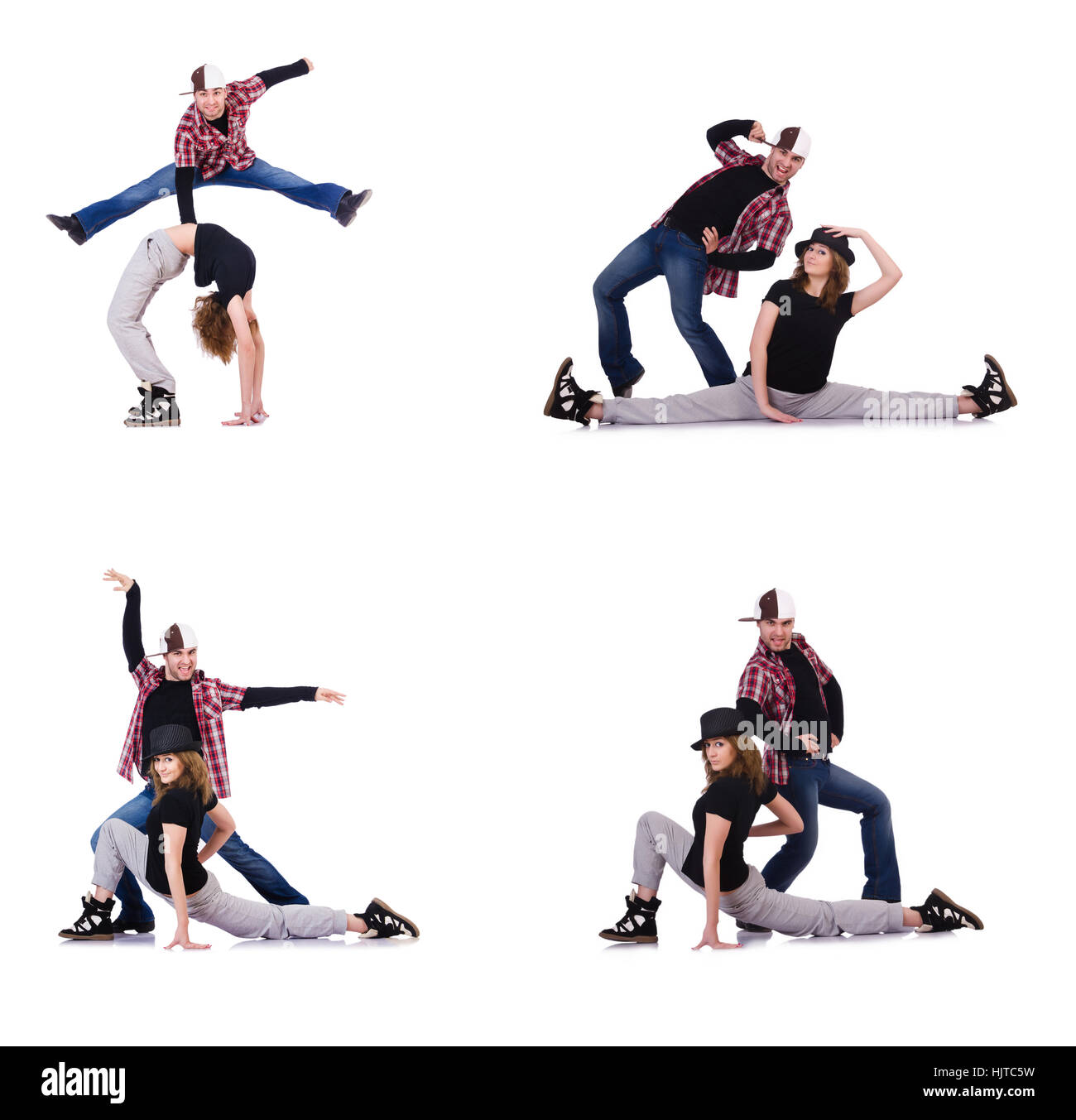 Pair of dancers dancing modern dances Stock Photo - Alamy