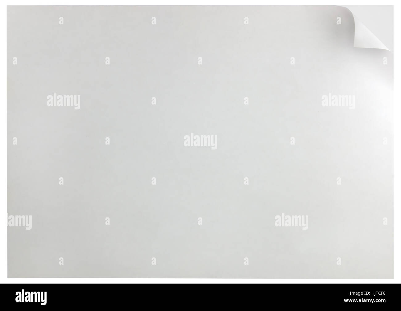 White Page Curl Background, Isolated Horizontal Copy Space Stock Photo ...
