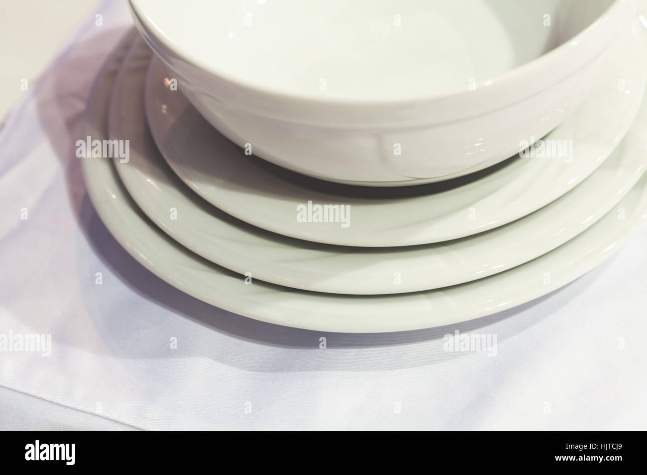 dishes for catering for sale, note shallow depth of field Stock Photo ...