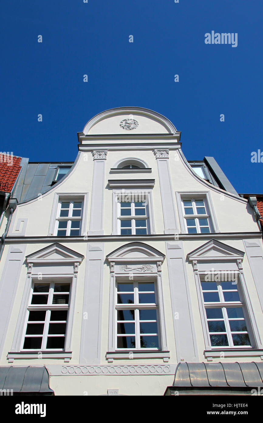 historical, baroque, mecklenburg, stepped gables, historical, house ...