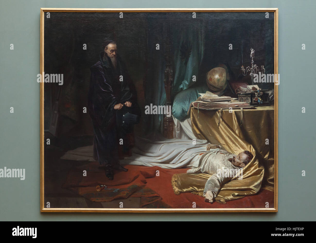 Painting Seni at the Dead Body of Wallenstein (1855) by German ...