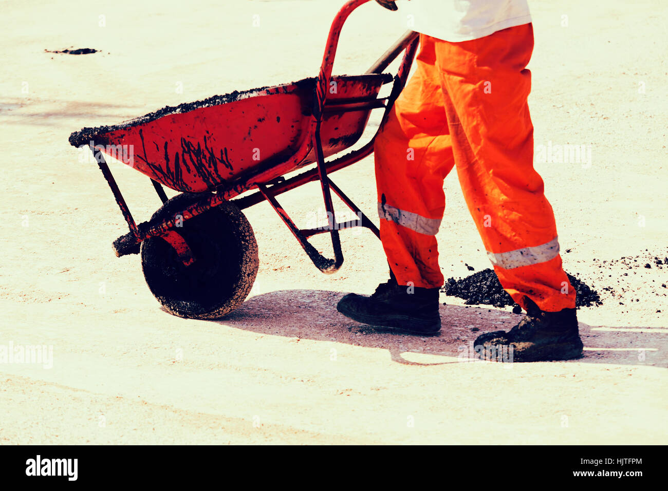 trolleys for transportation of materials in construction Stock Photo ...