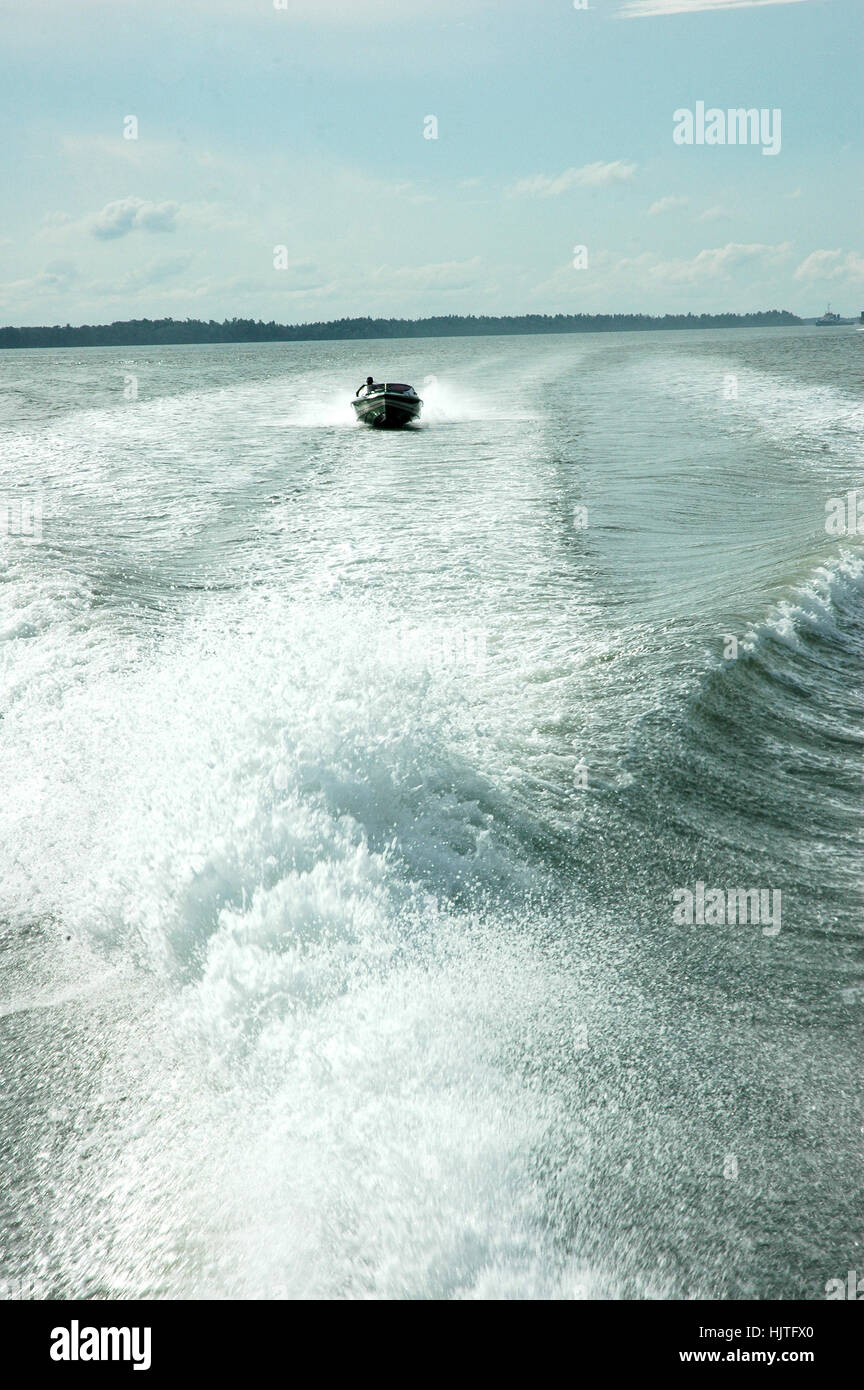 blue, travel, boat, speedboat, salt water, sea, ocean, water, speed ...