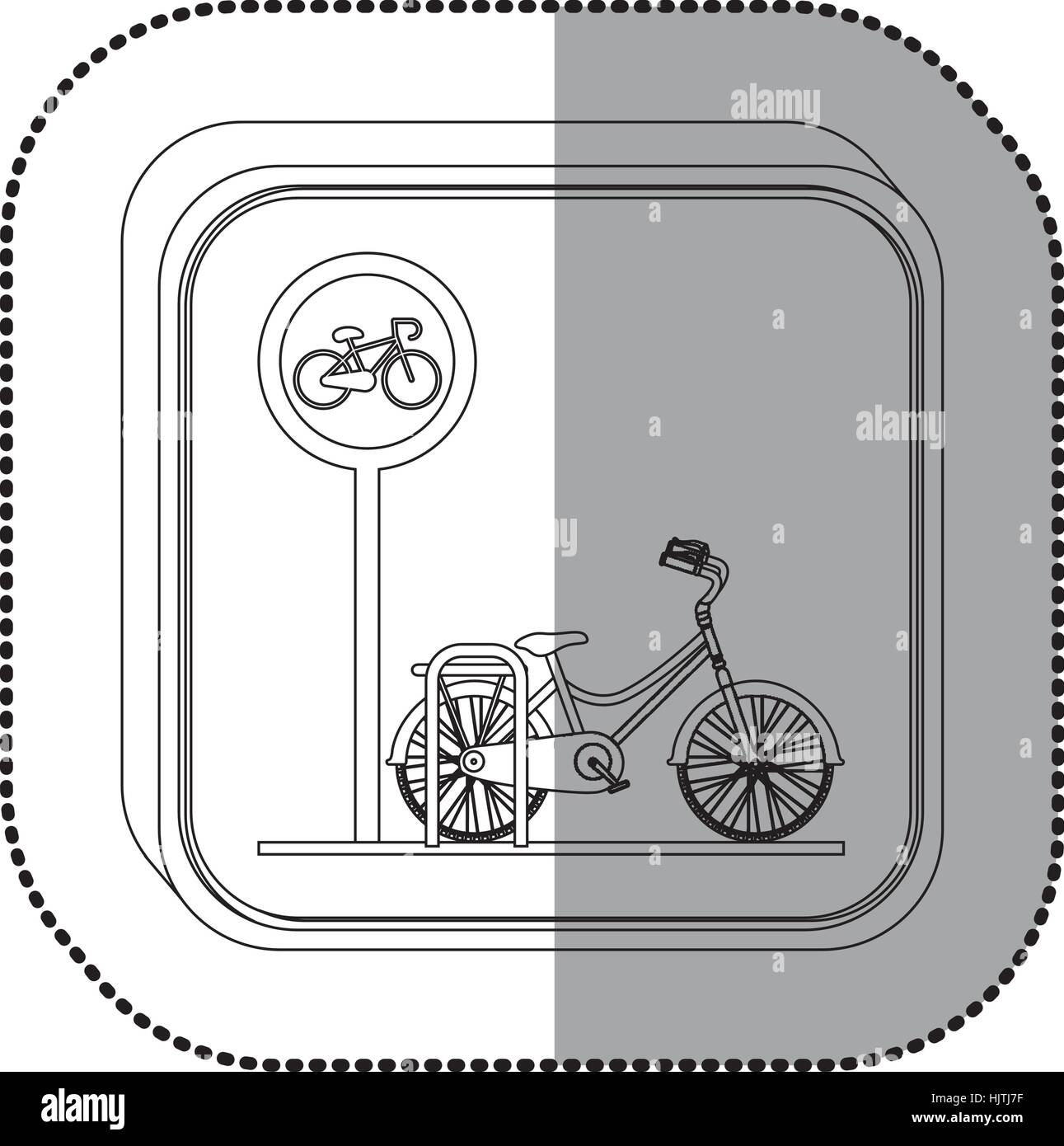 Bike square wheels Stock Vector Images - Alamy