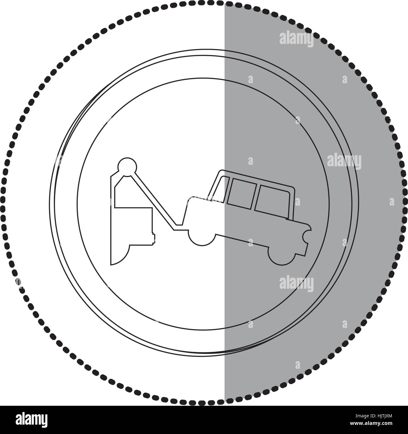 Towing a car icon vector illustration graphic design Stock Vector Image ...