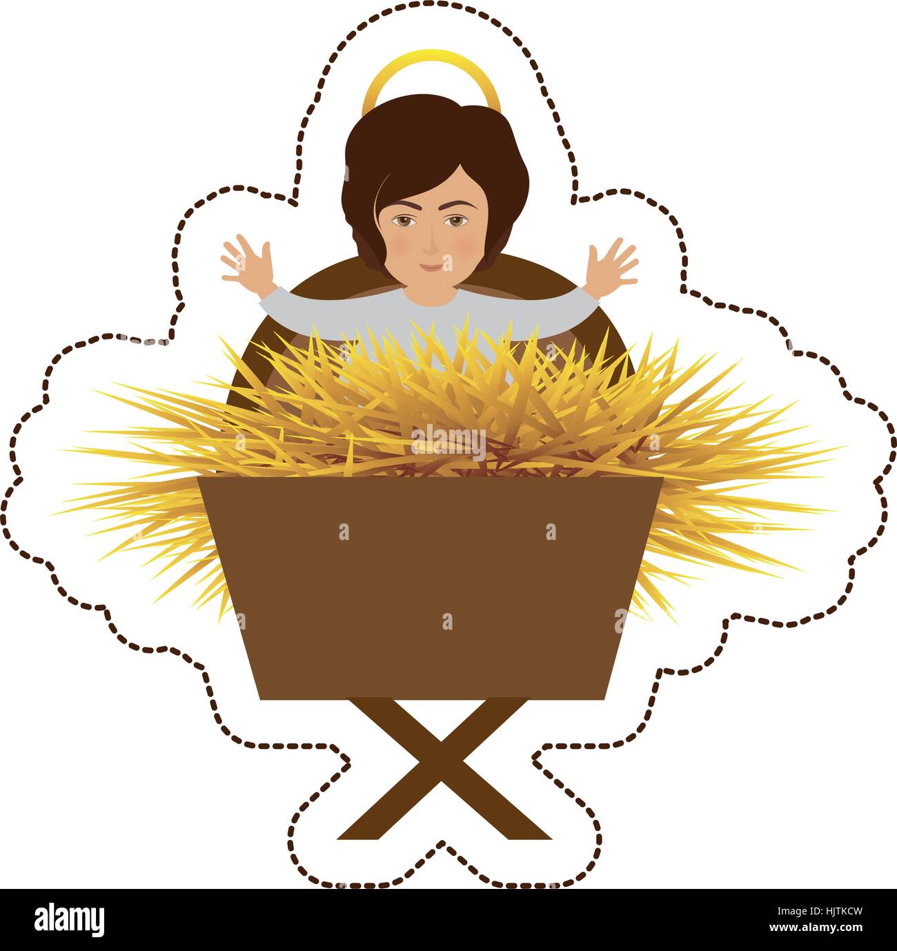Cute baby jesus manger character hi-res stock photography and images ...