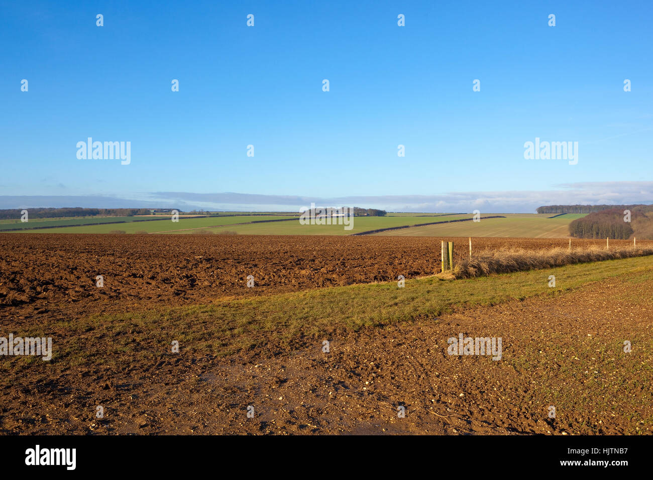 Patterns and textures of plow soil and patchwork fields in the scenic ...