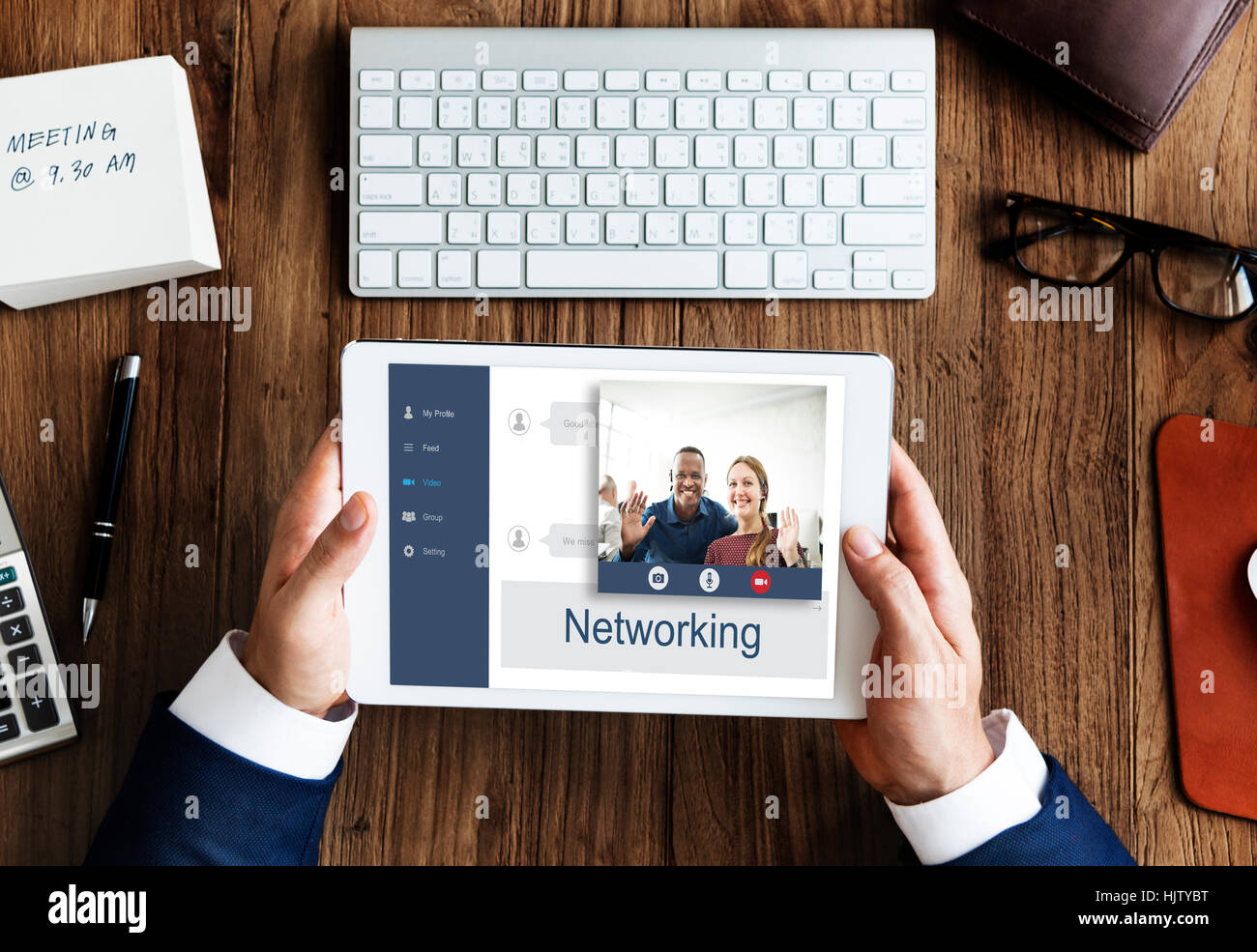 Networking Communication Conversation People Concept Stock Photo - Alamy