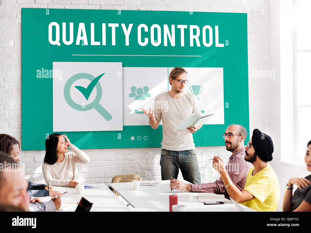 Quality Control Improvement Development Concept Stock Photo - Alamy