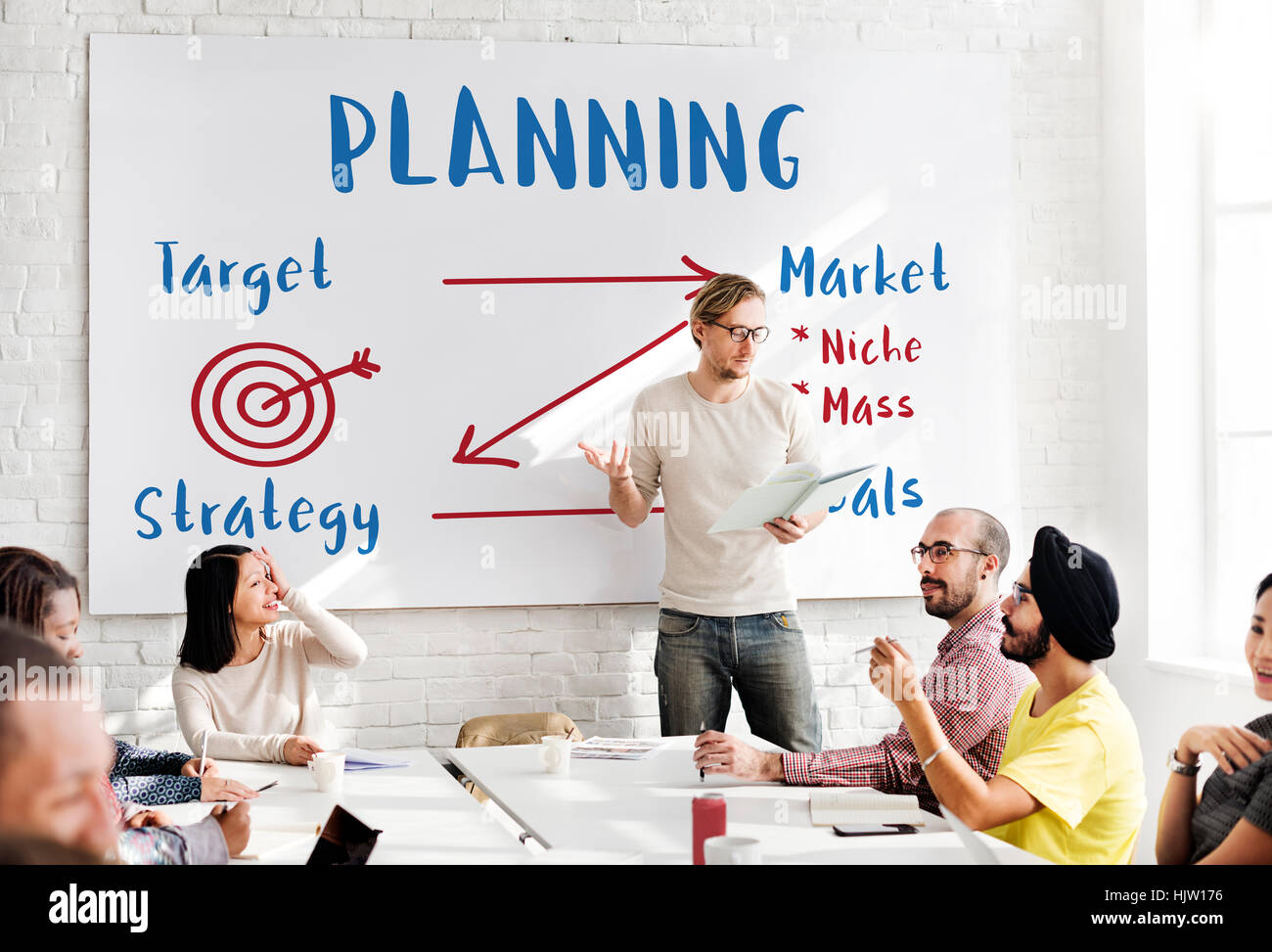 Business Plan Strategy Goals Target Marketing Concept Stock Photo - Alamy