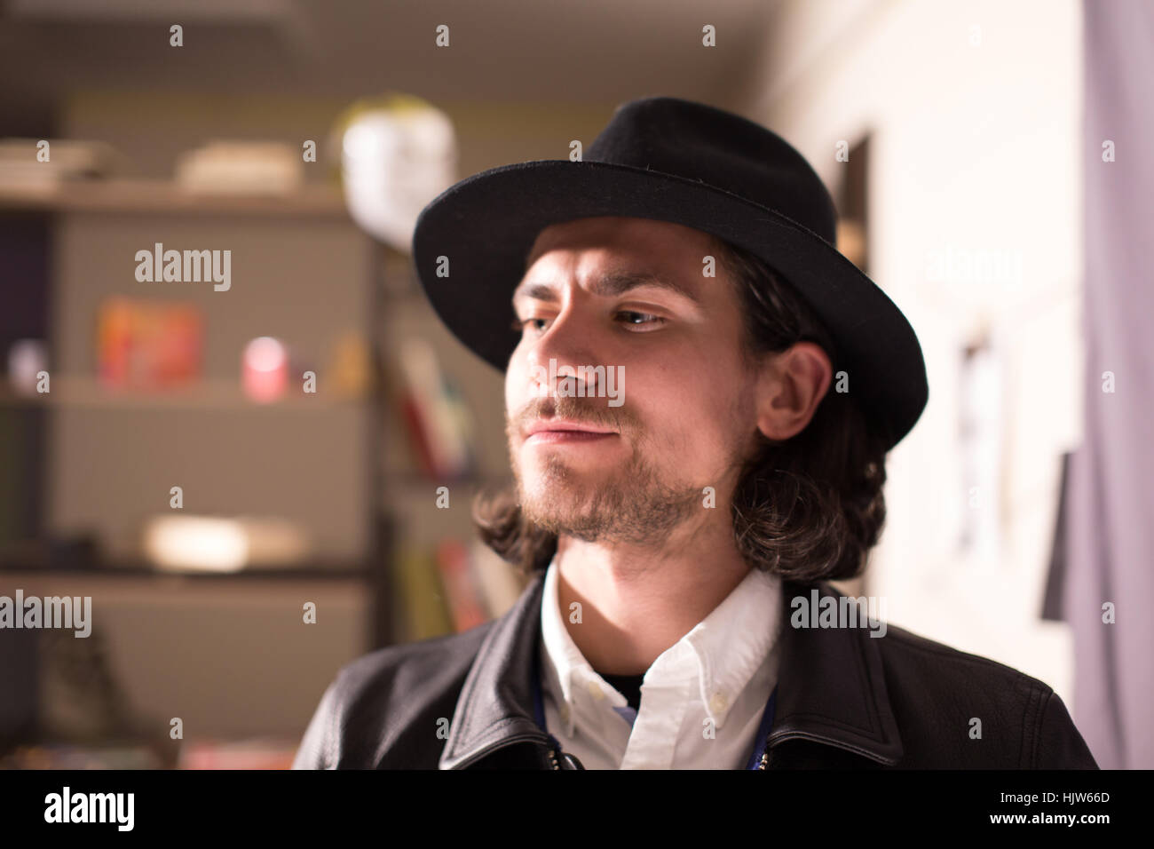 portrait of a detective Stock Photo - Alamy