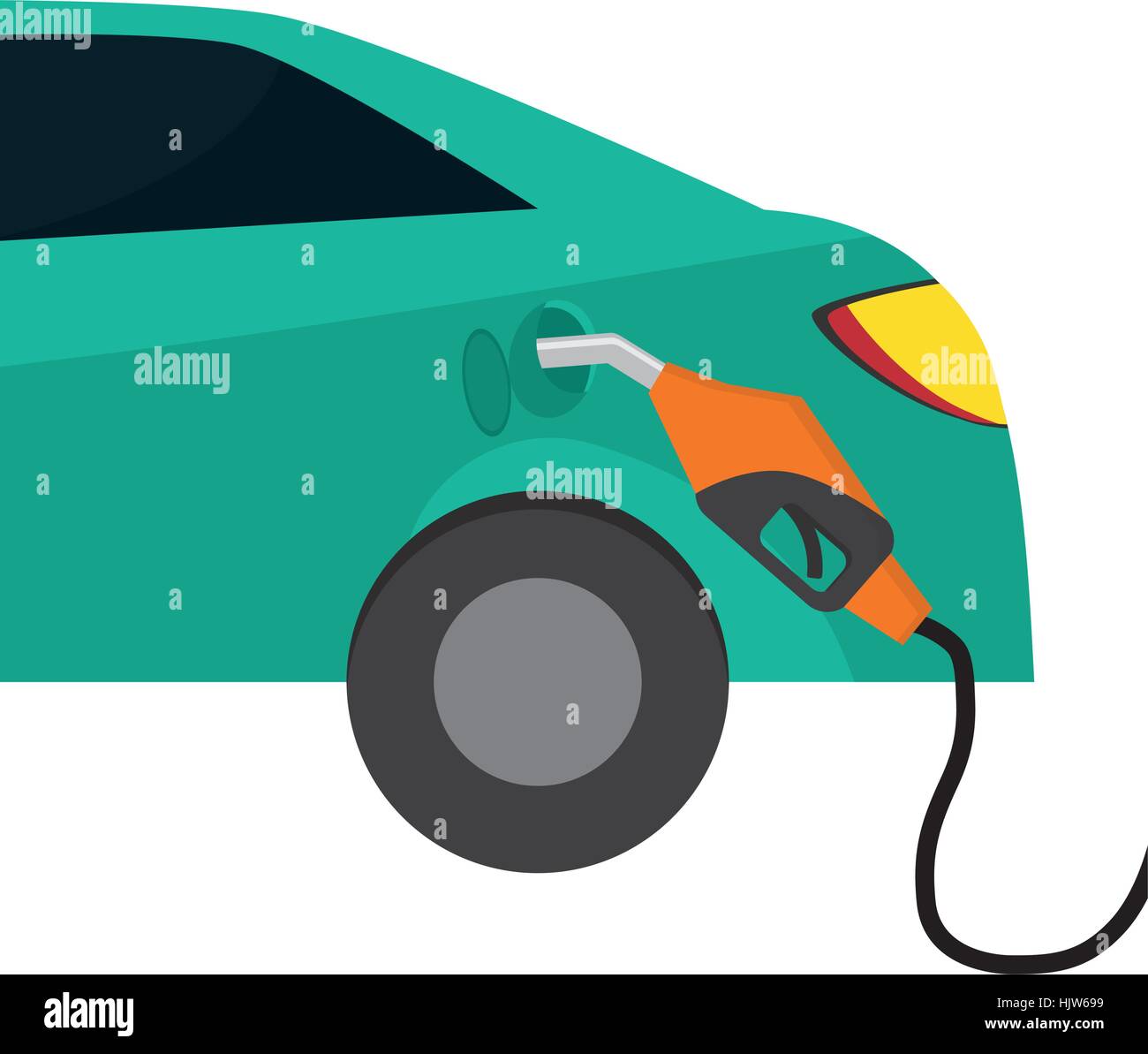 gas pump station gasoline or oil industry related icons image vector ...