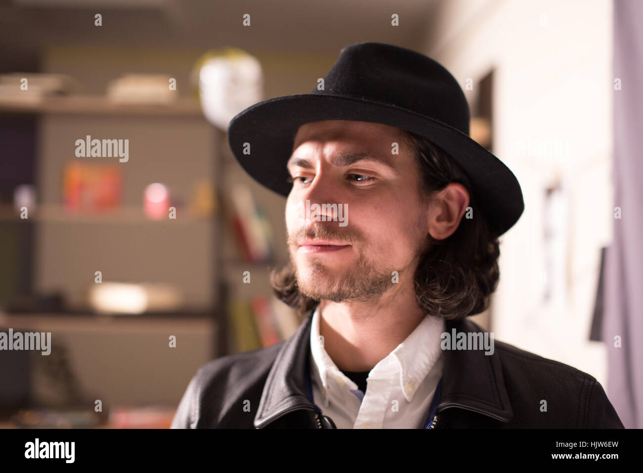portrait of a detective Stock Photo - Alamy