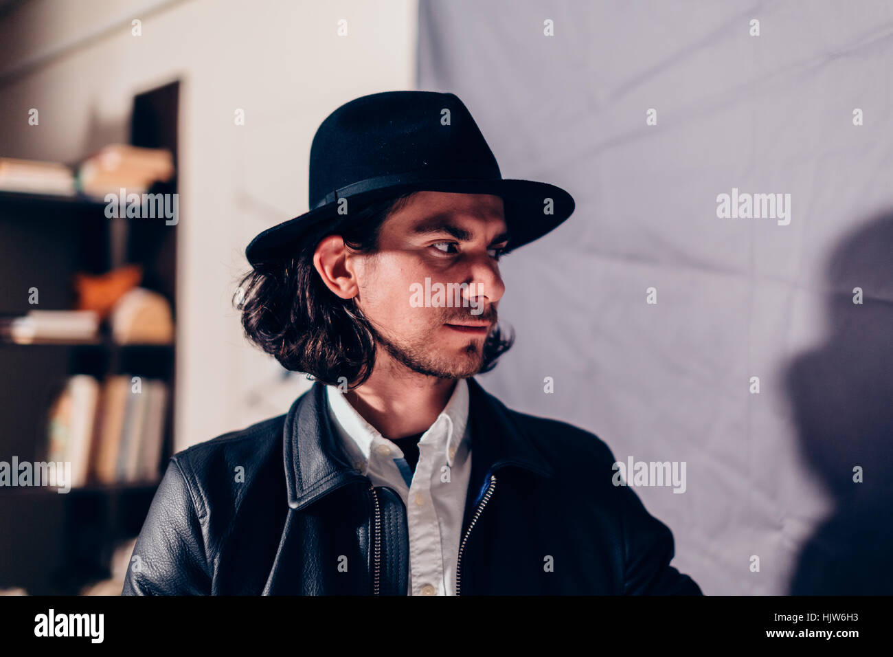 portrait of a detective Stock Photo - Alamy