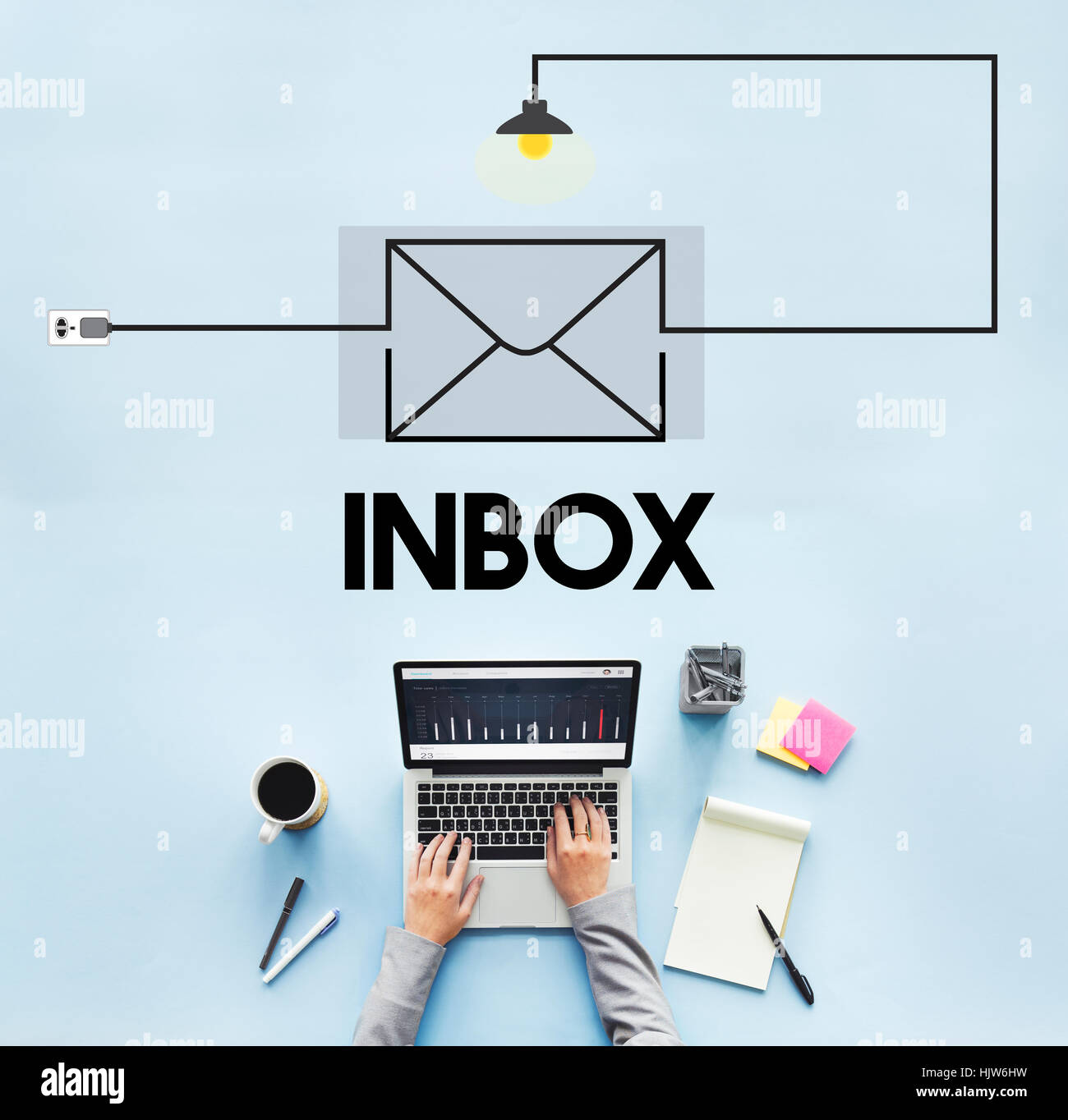 E-mail Message Inbox Communication Concept Stock Photo - Alamy