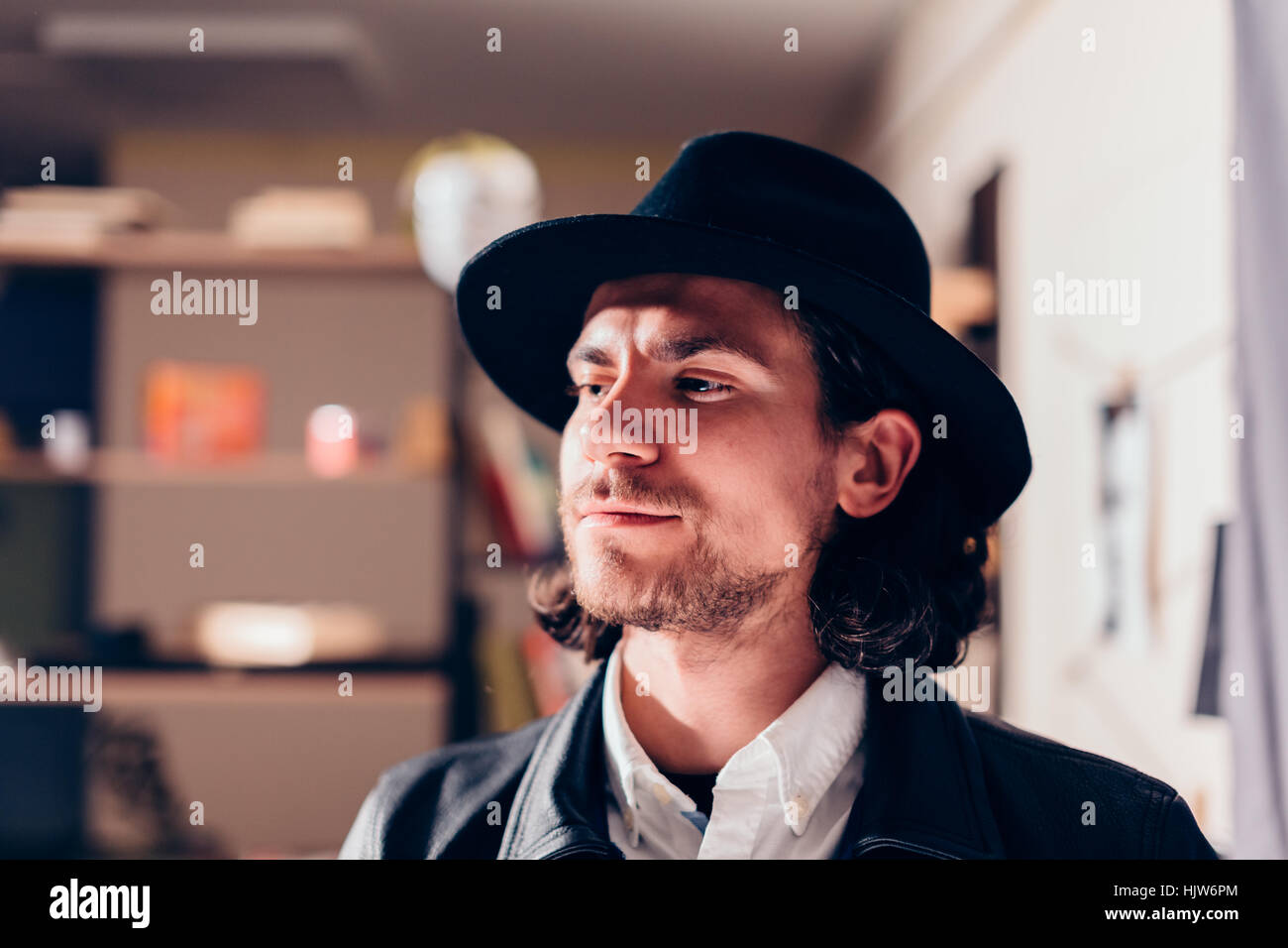 portrait of a detective Stock Photo - Alamy