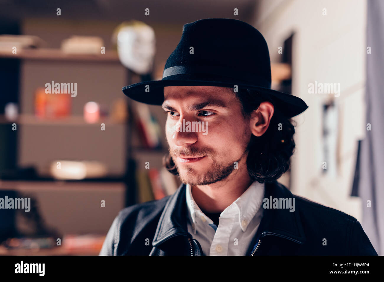 portrait of a detective Stock Photo - Alamy