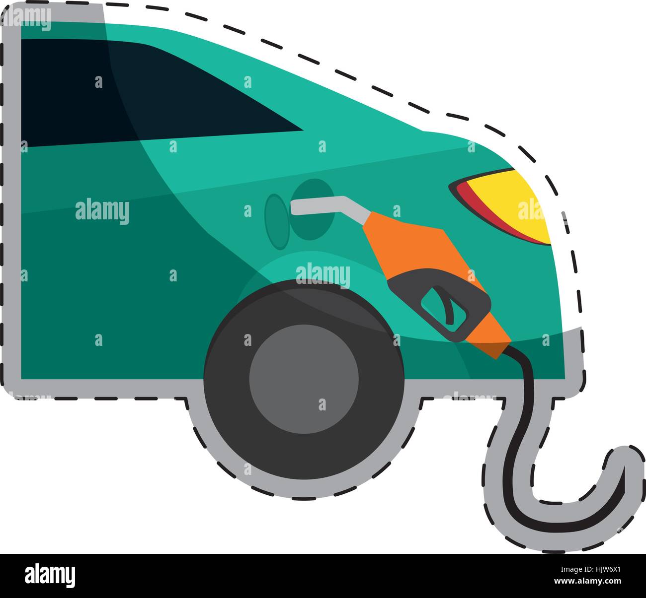 gas pump station gasoline or oil industry related icons image vector ...